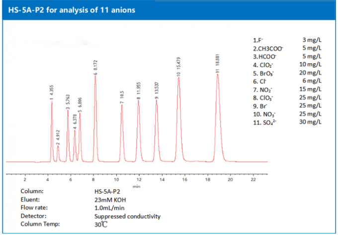 250mm PEEK C18 Column HPLC Anion Exchange Column